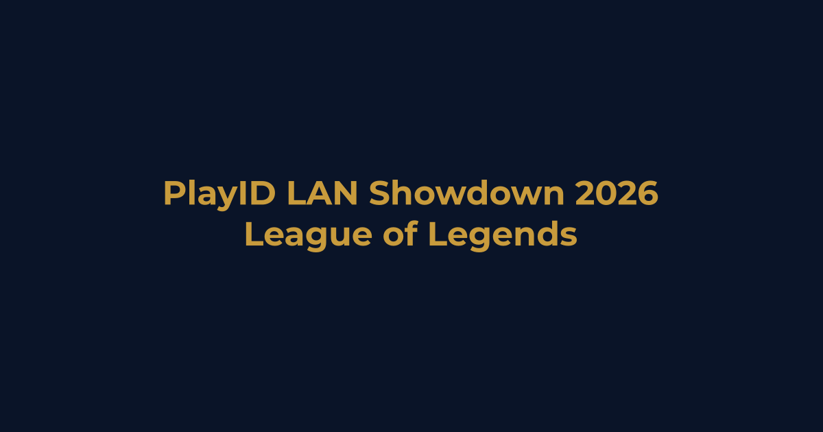 PlayID LAN Showdown 2026 | PlayID